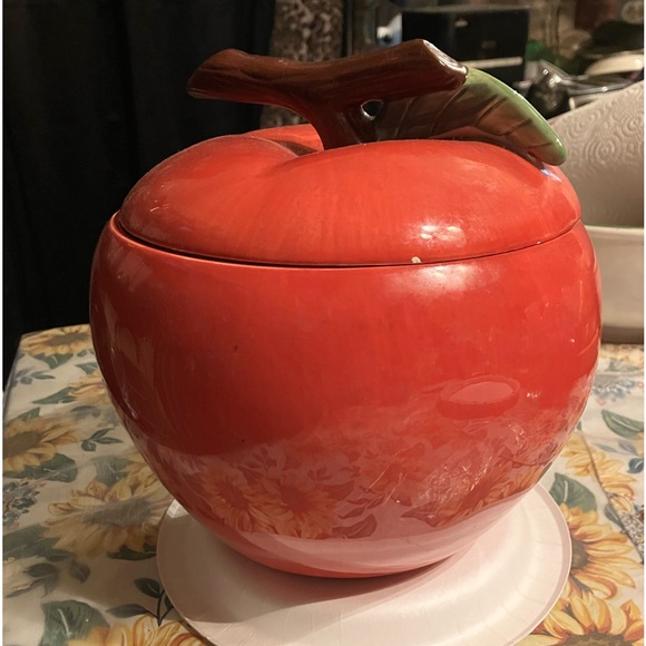Jay Imports | Accents | Vintage Jay Imports Large Red Apple Ceramic ...